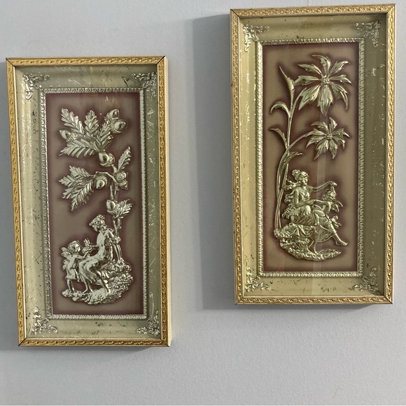 Metalcraft | Wall Decor | Vtg Mcm Four Seasons By Metalcraft Winter ...